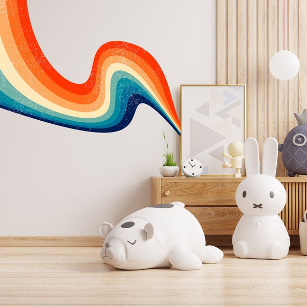 Retro Wall Decal - Etsy