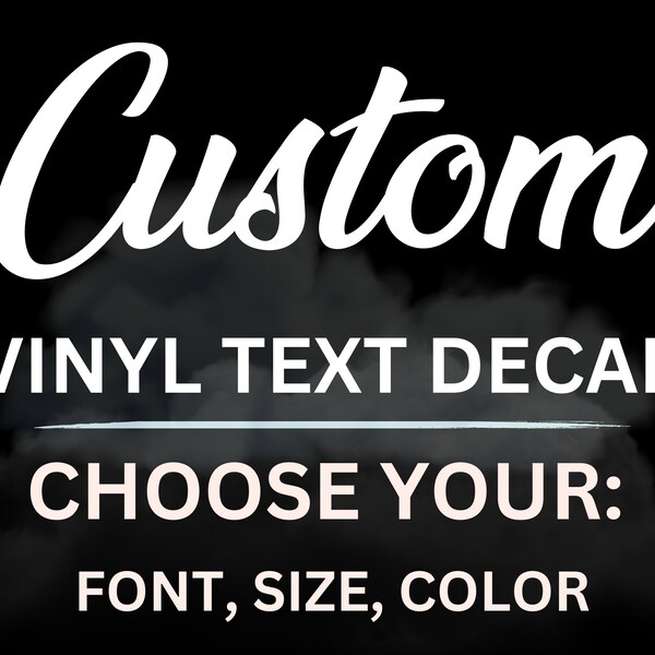 Custom Lettering - Etsy