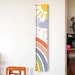Sunny Rainbow Height Chart Vinyl Wall Decal – Boho Growth Tracker - Etsy