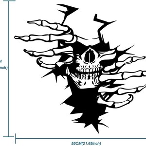 Skull Car Body Sticker Self-adhesive Vinyl Graphics Decals - Etsy