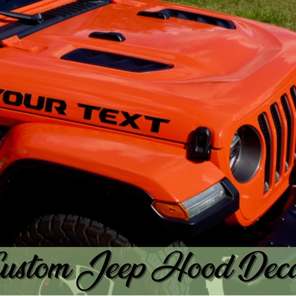 Jeep Wrangler Hood Decal - Etsy