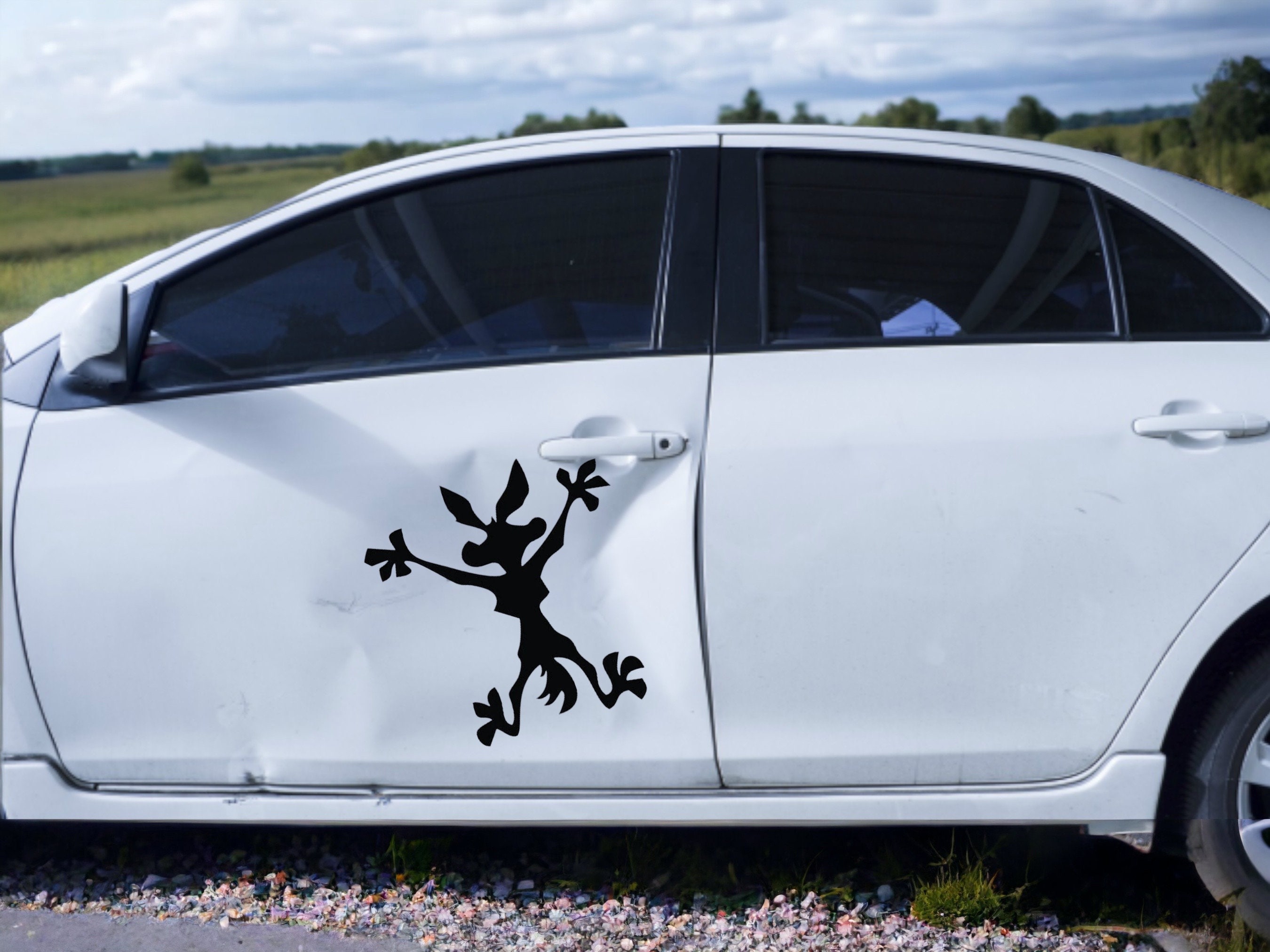Car Dent Decal Wile E Coyote Splat HQ Vinyl Sticker Decal for Car Auto ...