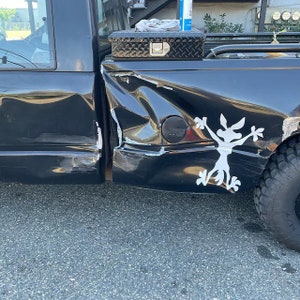 Car Dent Decal Wile E Coyote Splat HQ Vinyl Sticker Decal for Car Auto ...