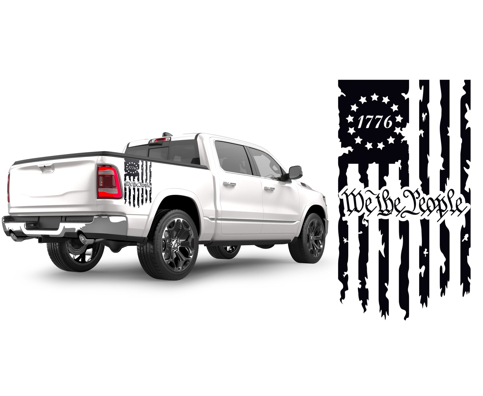 We the People Betsy Ross Flag 1776 Distressed American USA US - Etsy