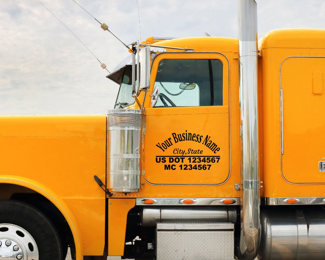 Custom US DOT Trucking Decal Stickers Tow Truck Trucking 18 - Etsy