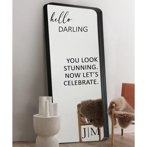 Custom Wedding Mirror Decal: Selfie Welcome Sign - Etsy
