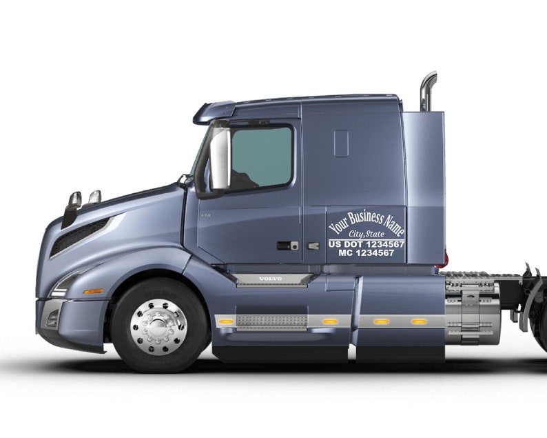 Custom US DOT & MC Number Decals – Trucking Company Logos - Etsy