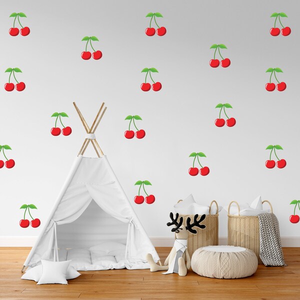 Cherry Wall Decals - Etsy