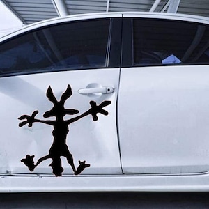 Car Dent Decal Wile E Coyote Splat HQ Vinyl Sticker Decal for - Etsy