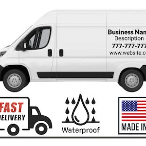 Custom Business Name Advertising Sign Vinyl Lettering Decal Sticker ...