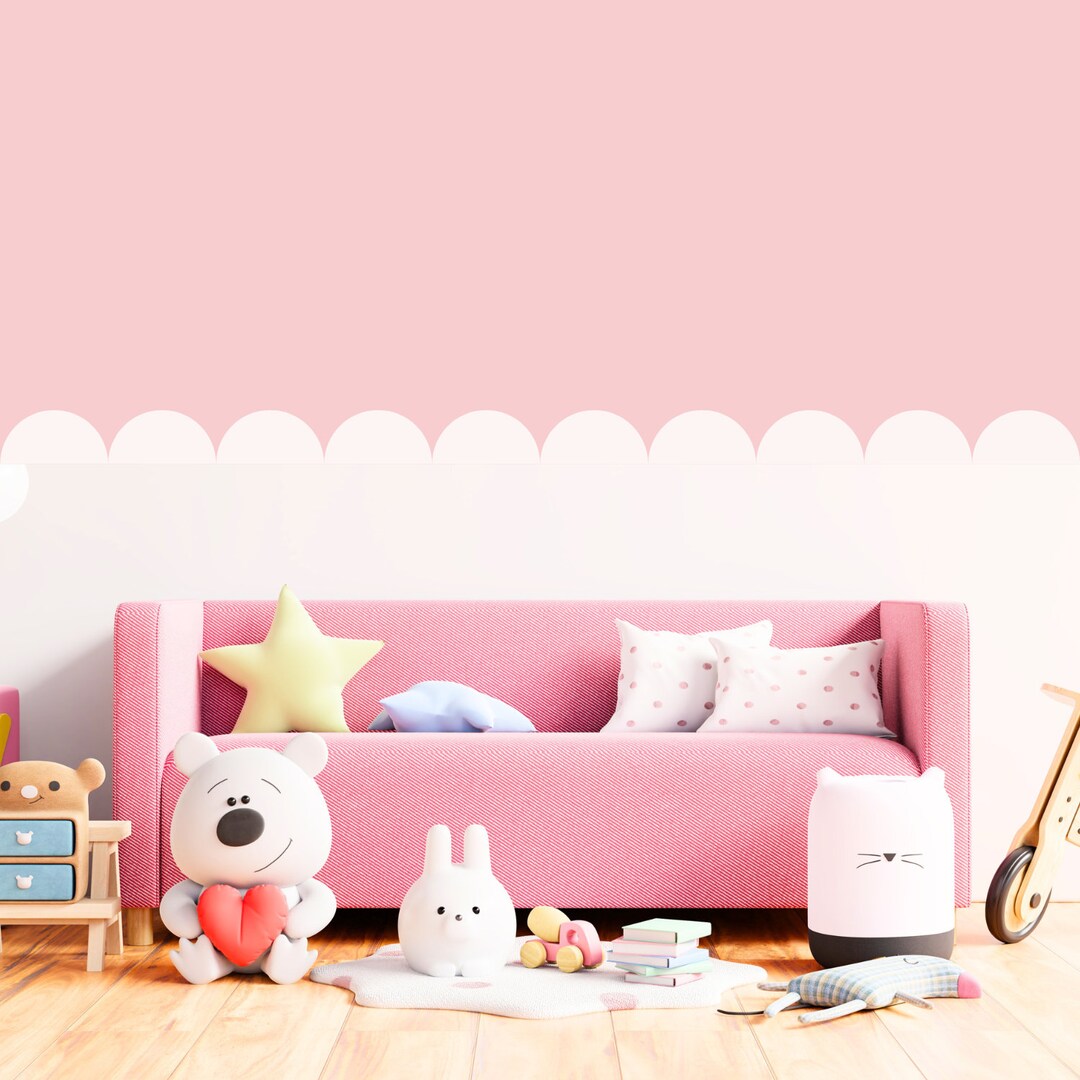 Wave Edge Stencil / Removable Wall Stencil / Wave Paint Stencil ...