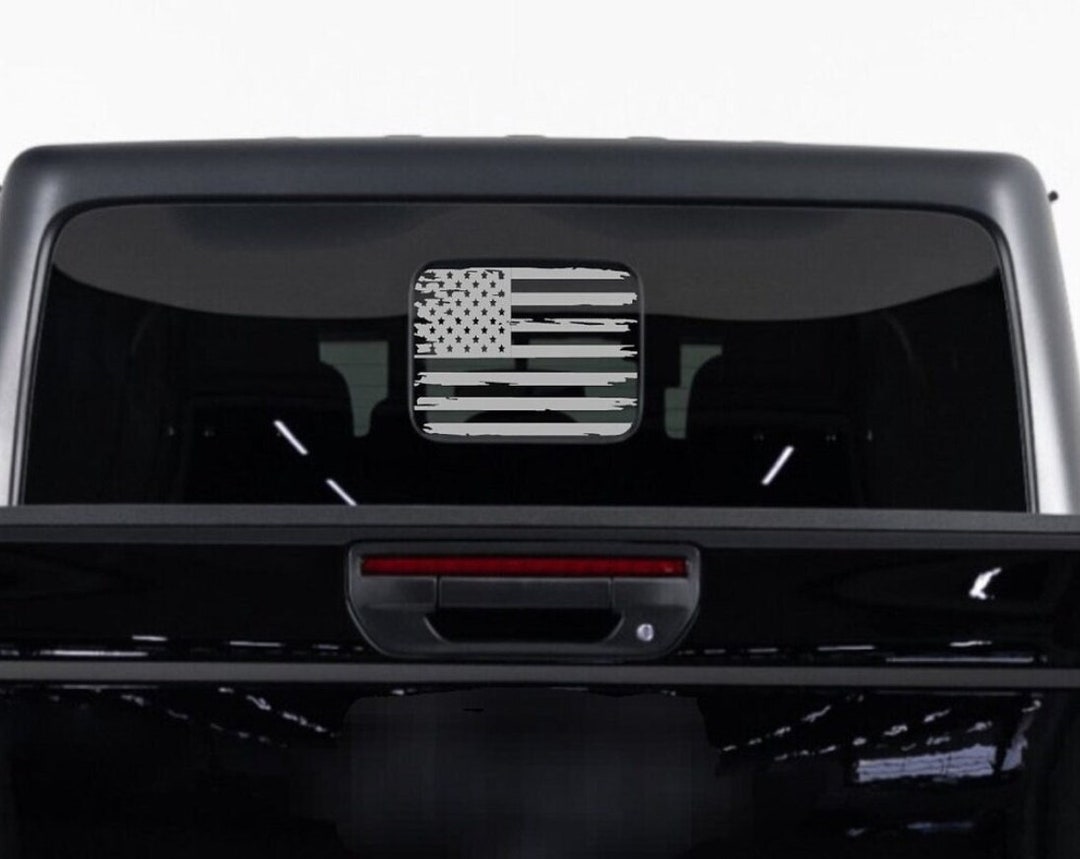 Distressed American Flag Decal Fits Jeep Gladiator Rear Window - Etsy