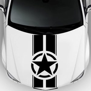 Car Hood Stickers US Army Star Car Sticker Military Vinyl Car - Etsy