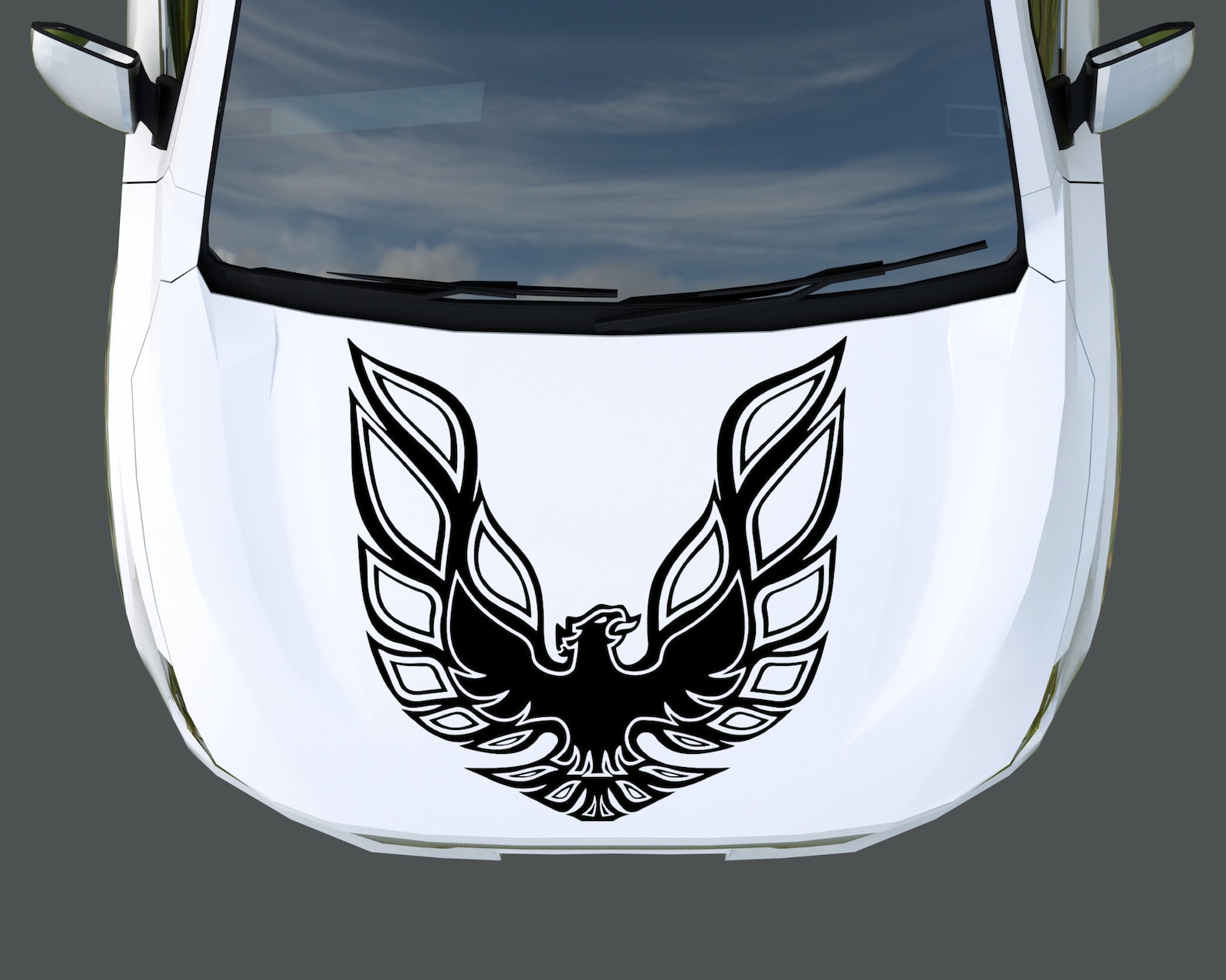 Car Hood Stickers Firebird Car Sticker Bird Vinyl Car Decal for Truck ...