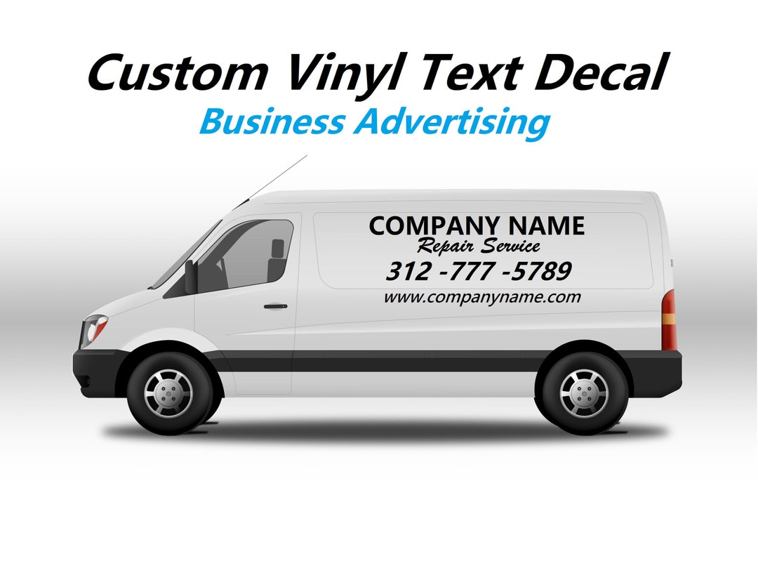 Custom Business Name Advertising Sign Vinyl Lettering Decal - Etsy