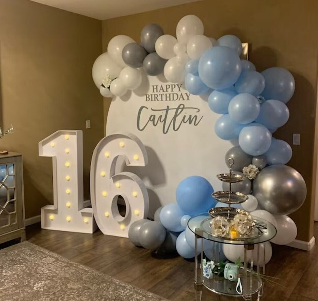 Happy Birthday Decal Happy Birthday Party Backdrop First - Etsy