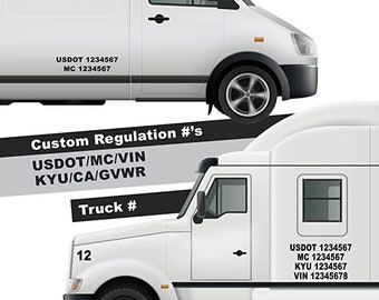 Usdot Truck Decal - Etsy