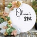 Personalised Birthday Backdrop Decal Birthday Name Sticker for Birthday ...