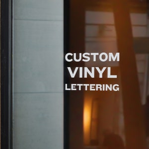 Custom Business Window Sign Decal Vinyl Sticker Business Adhesive Vinyl ...