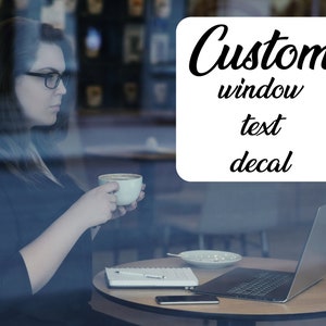 Custom Business Window Sign Decal Vinyl Sticker Business Adhesive Vinyl ...