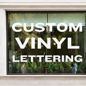 Custom Business Window Sign Decal Vinyl Sticker Business Adhesive Vinyl ...