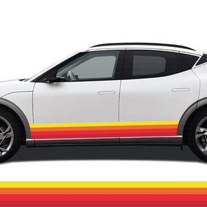 Retro Car Side Stripes Graphics Vinyl Decals Both Sides Car Graphics ...