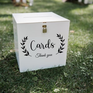 Wedding Card Box Decal - Wedding Cards Sticker - Cards Decal With ...