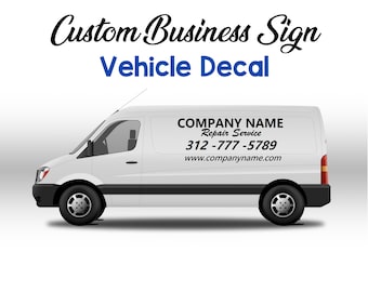 Custom Vehicle Decal Business Logo Printed Vinyl Sticker - Etsy