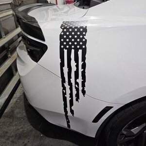Distressed American USA US Flag Truck Tailgate Vinyl Decal for Car ...