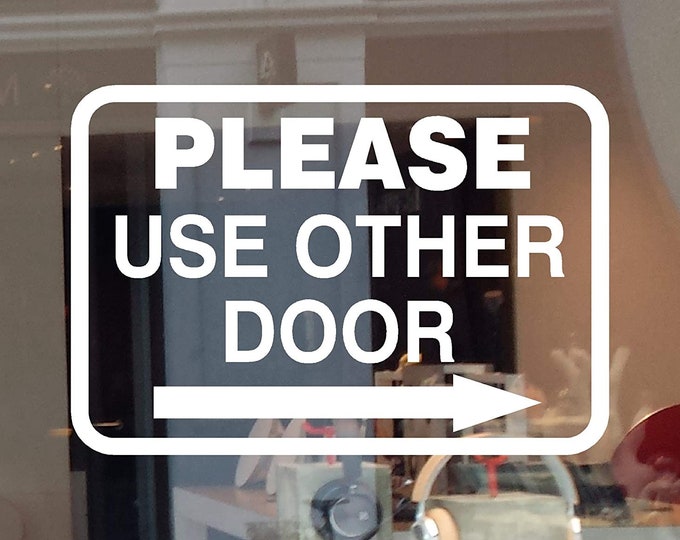 Order Here Business Sign Decal Window Door Decal Vinyl Sticker for ...