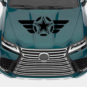 Military Star Hood Decal, Patriotic Vinyl Sticker for Truck or Car - Etsy