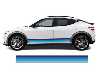 Many Size w & Custom Colors Retro Racing Stripes Rainbow - Etsy