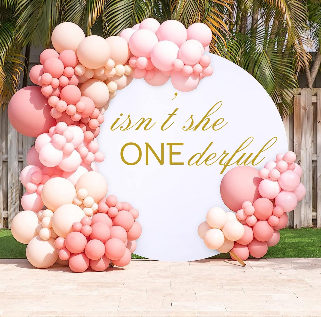 First Birthday Party Decal - Isn't She Onederful Arch Sticker- First ...