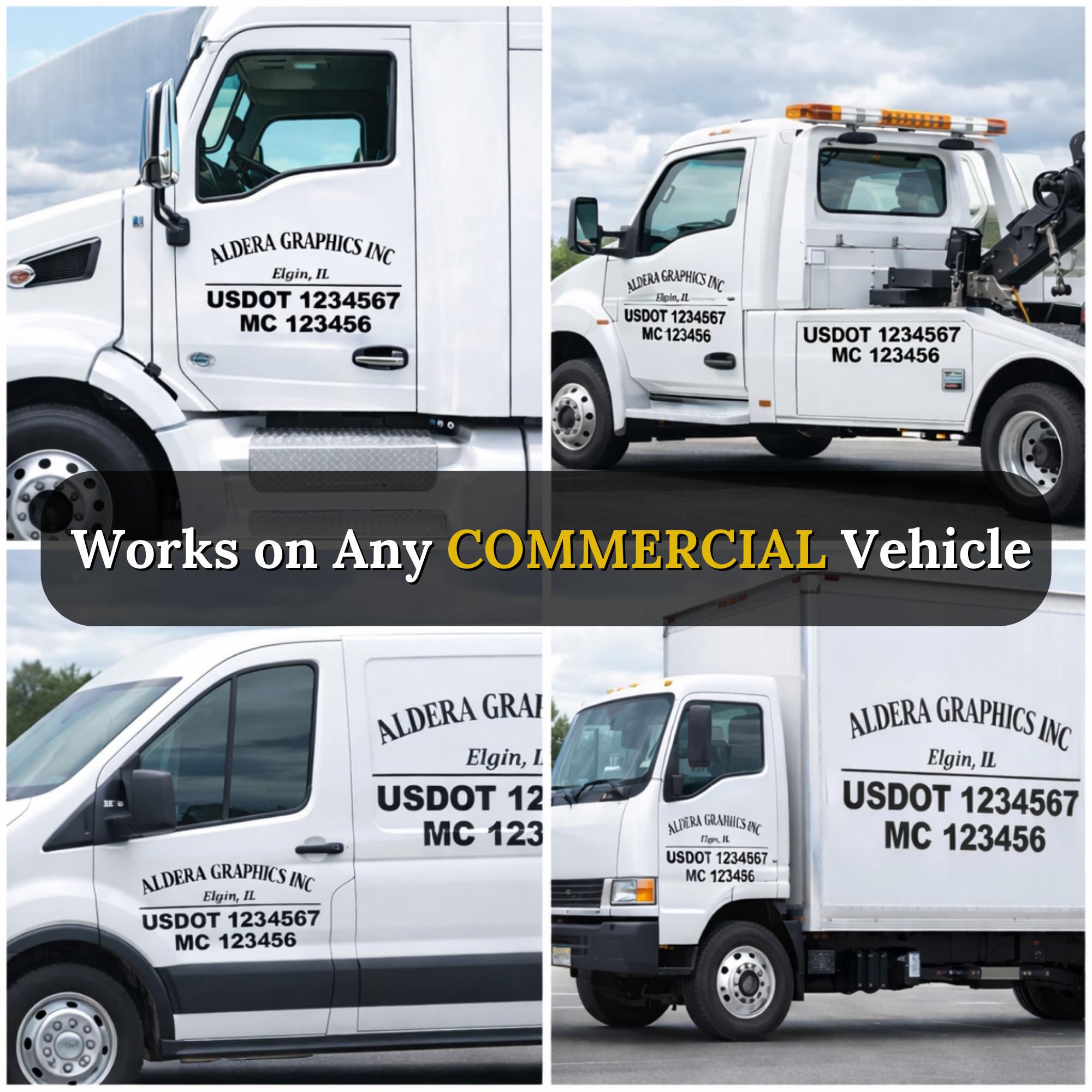 Custom US DOT Trucking Decal Stickers Tow Truck, Trucking, 18 Wheeler ...