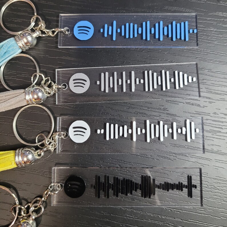 Spotify Code Keychain - Etsy