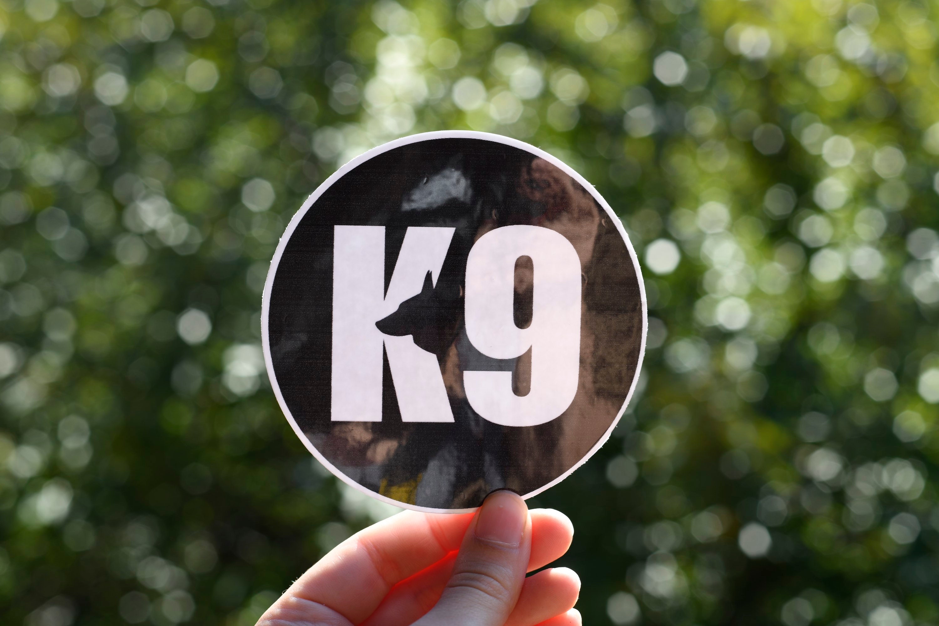K9 Sticker With Shepherd Silhouette Water Resistant - Etsy