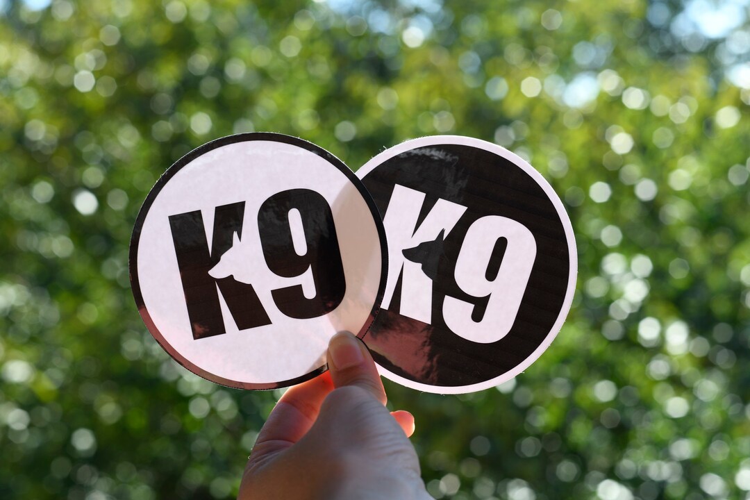 K9 Sticker With Shepherd Silhouette Water Resistant - Etsy