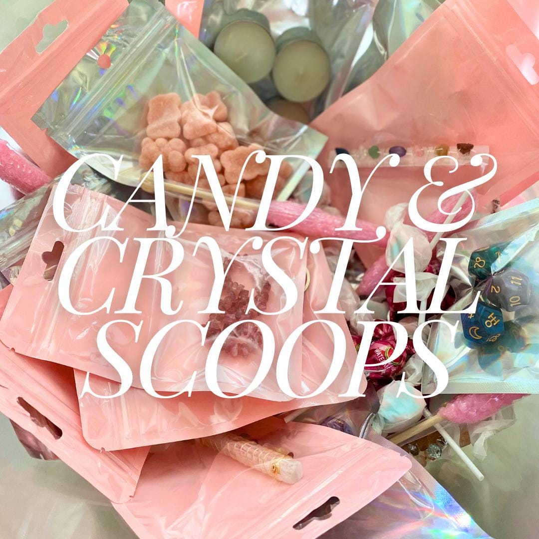 Candy & Crystal Scoops, Crystal Scoops With Crystals, Unique Mystery ...