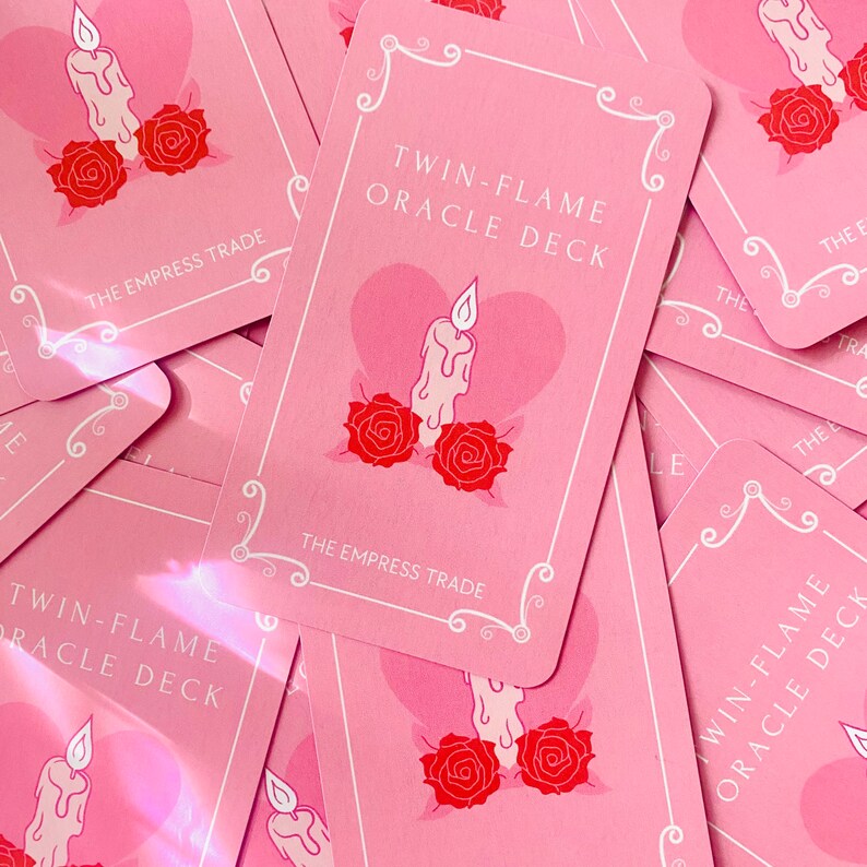 Twin Flame Oracle Deck | Love Messages | Tarot Reader Gift | Unique ...