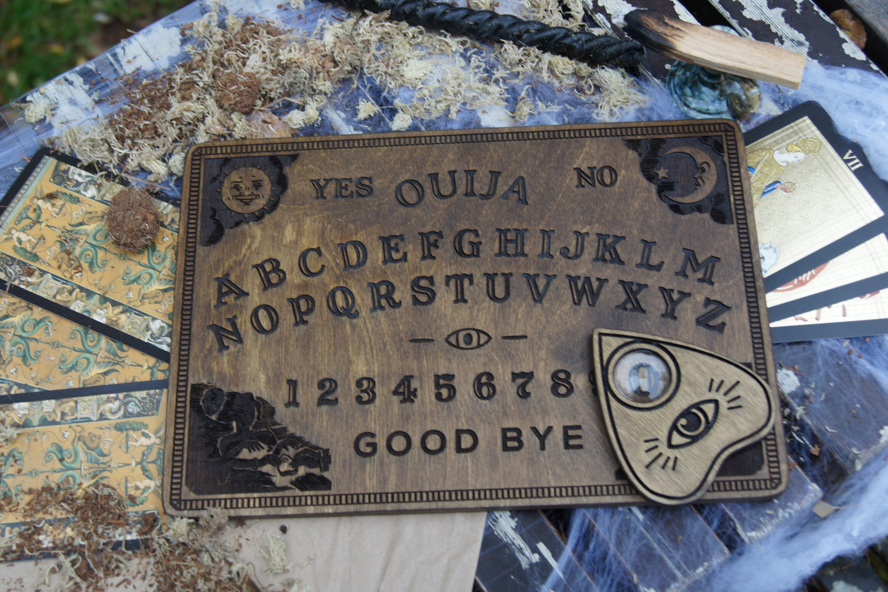 Ouija Board Vintage Pendulum Set Oracle Deck Ouija Board - Etsy
