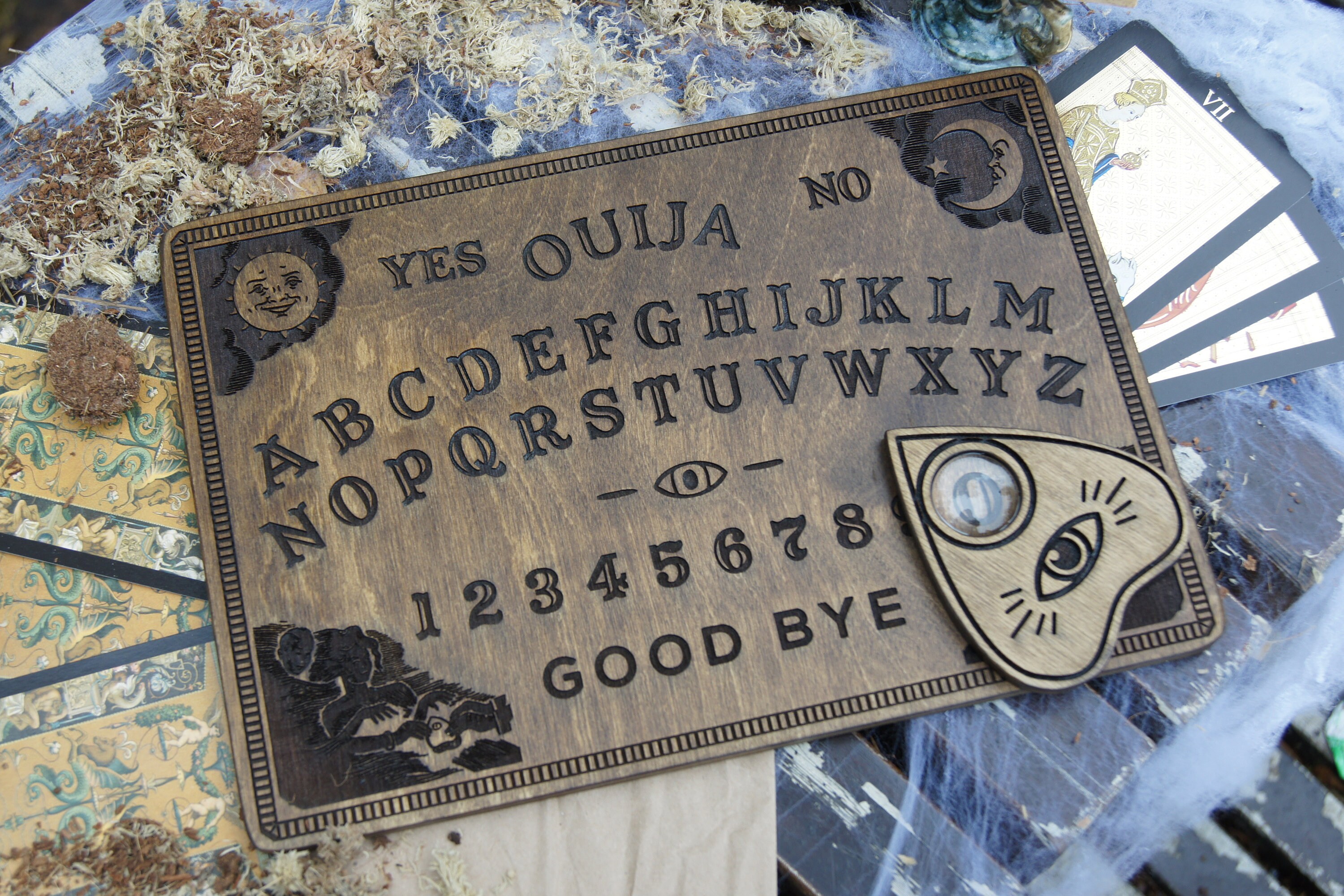 Ouija Board Vintage Pendulum Set Oracle Deck Ouija Board - Etsy