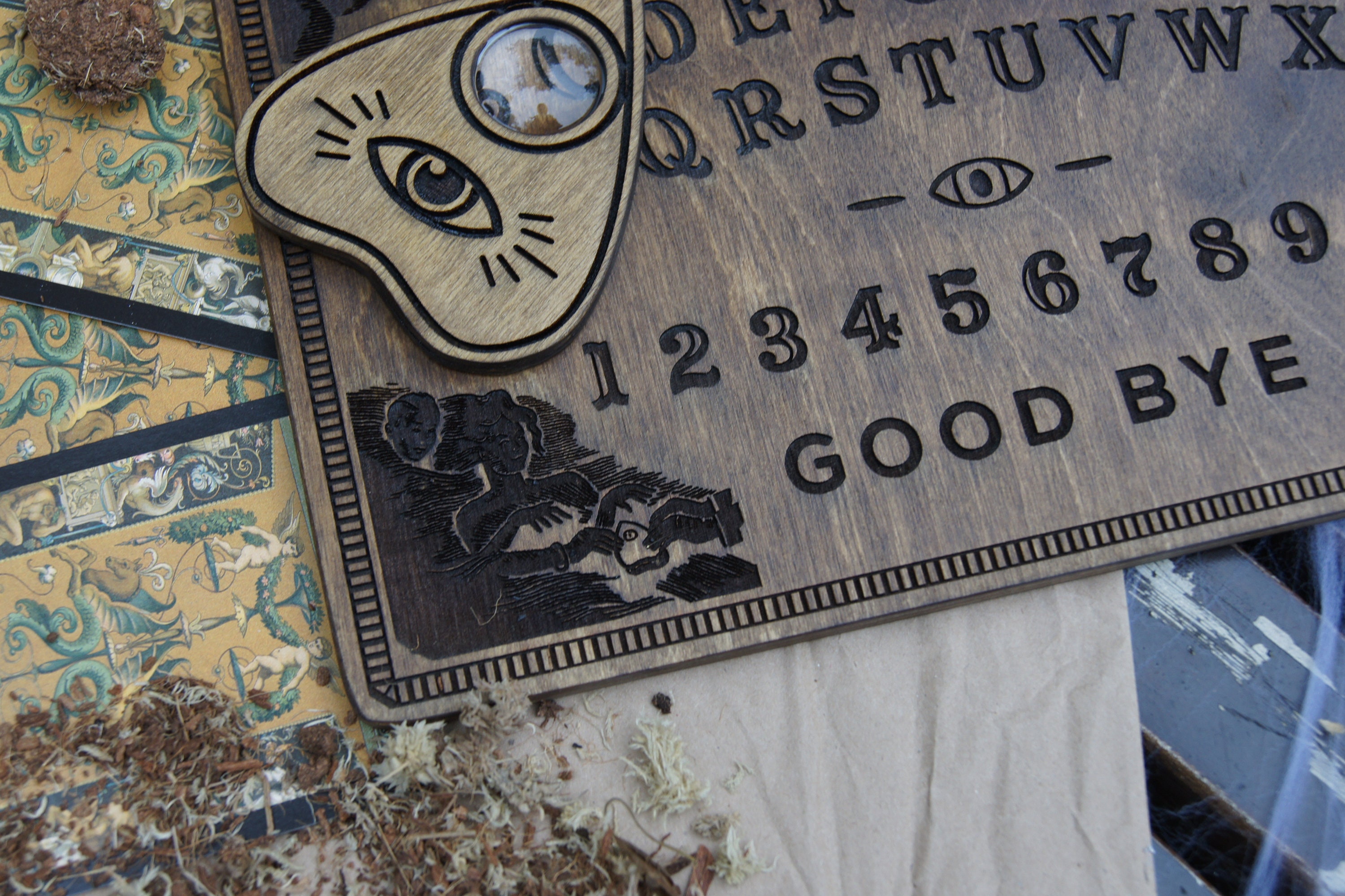 Ouija Board Vintage Pendulum Set Oracle Deck Ouija Board - Etsy