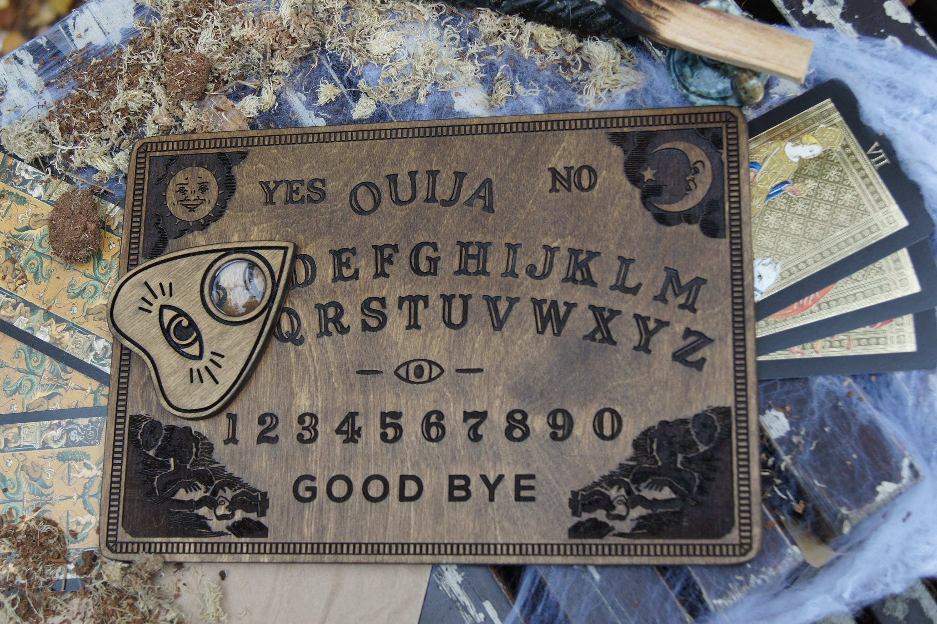 Ouija Board Vintage Pendulum Set Oracle Deck Ouija Board - Etsy