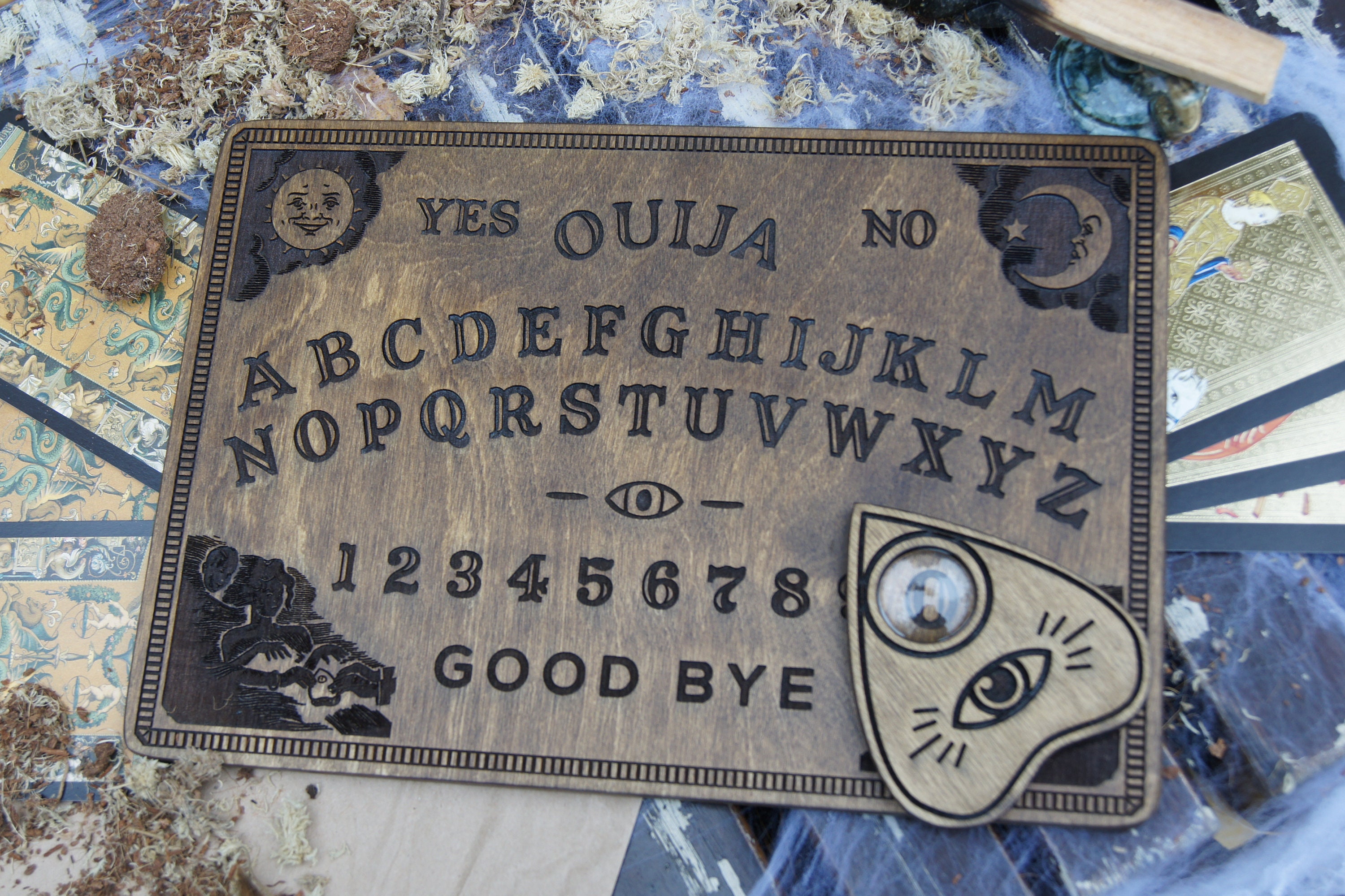 Ouija Board Vintage Pendulum Set Oracle Deck Ouija Board - Etsy