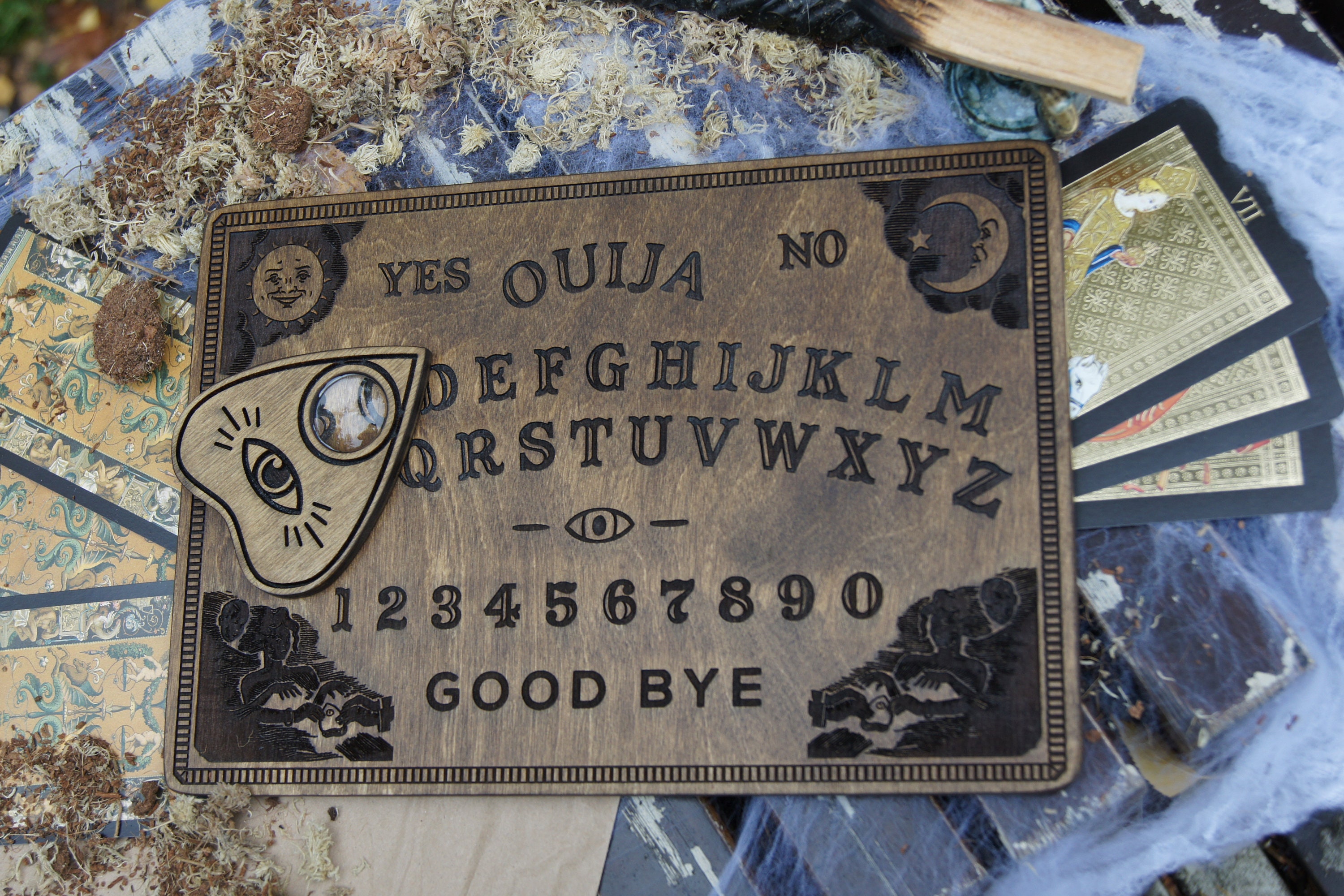Ouija Board Vintage Pendulum Set Oracle Deck Ouija Board - Etsy