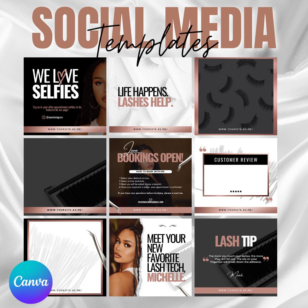 Social Media Posts, Editable Instagram Flyers, IG Post Templates, Canva ...