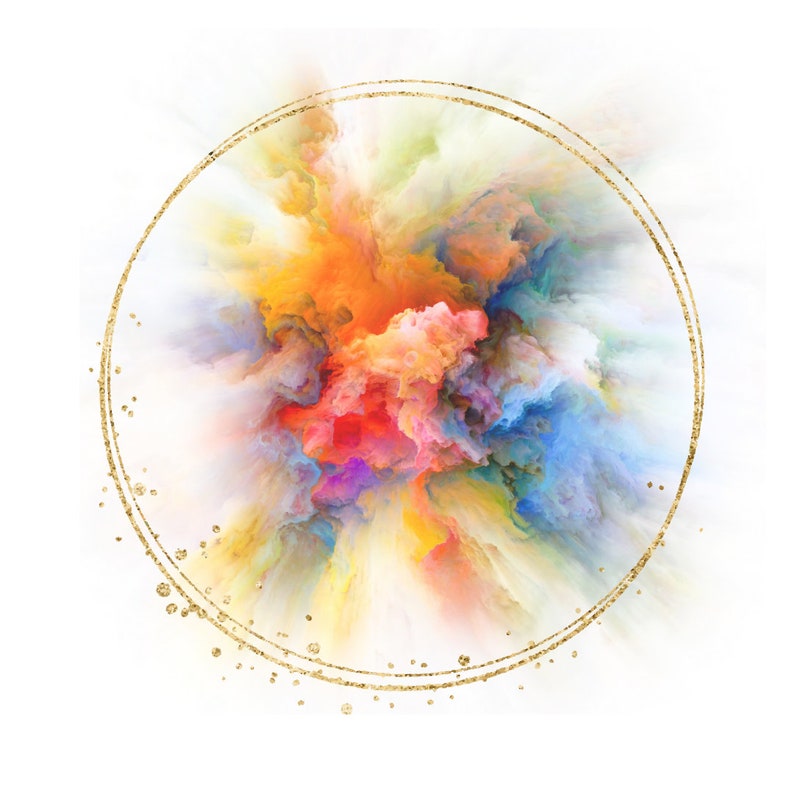 Rainbow Logo Background, Logo Background, Watercolor Background, Gold ...