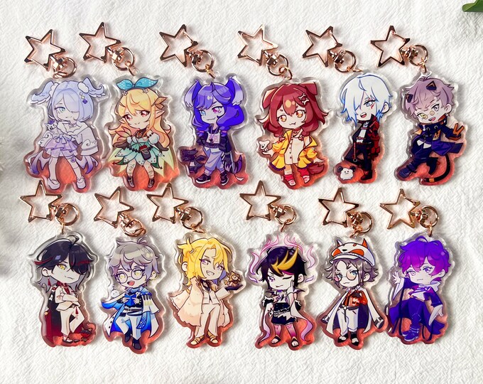 Nijisanji & Hololive Keychains - Etsy