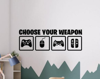 Choose Your Weapon Sign - Etsy