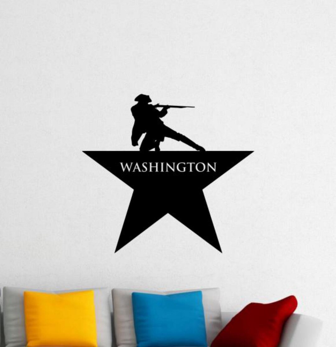 George Washington Hamilton Wall Decal Vinyl Sticker Hamilton Musical ...